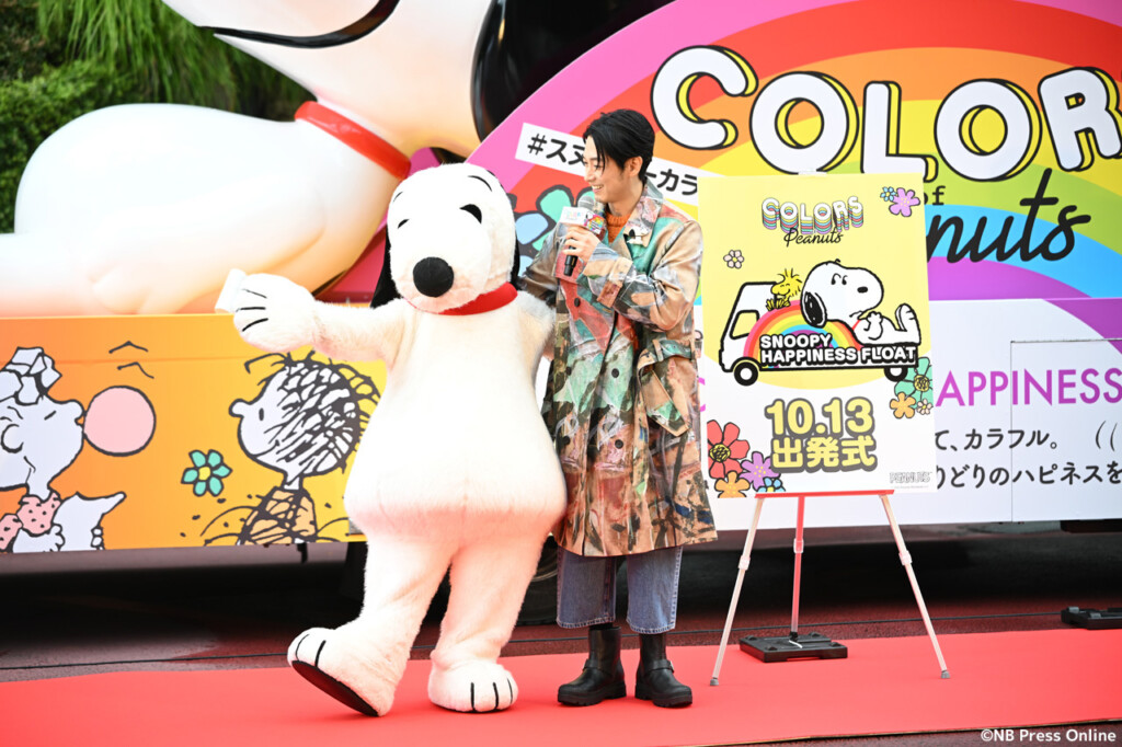ディーン・フジオカ「興味を通じて自分を面白い人間に。」「SNOOPY HAPPINESS FLOAT 2022」出発式PRイベント – NB Press Online